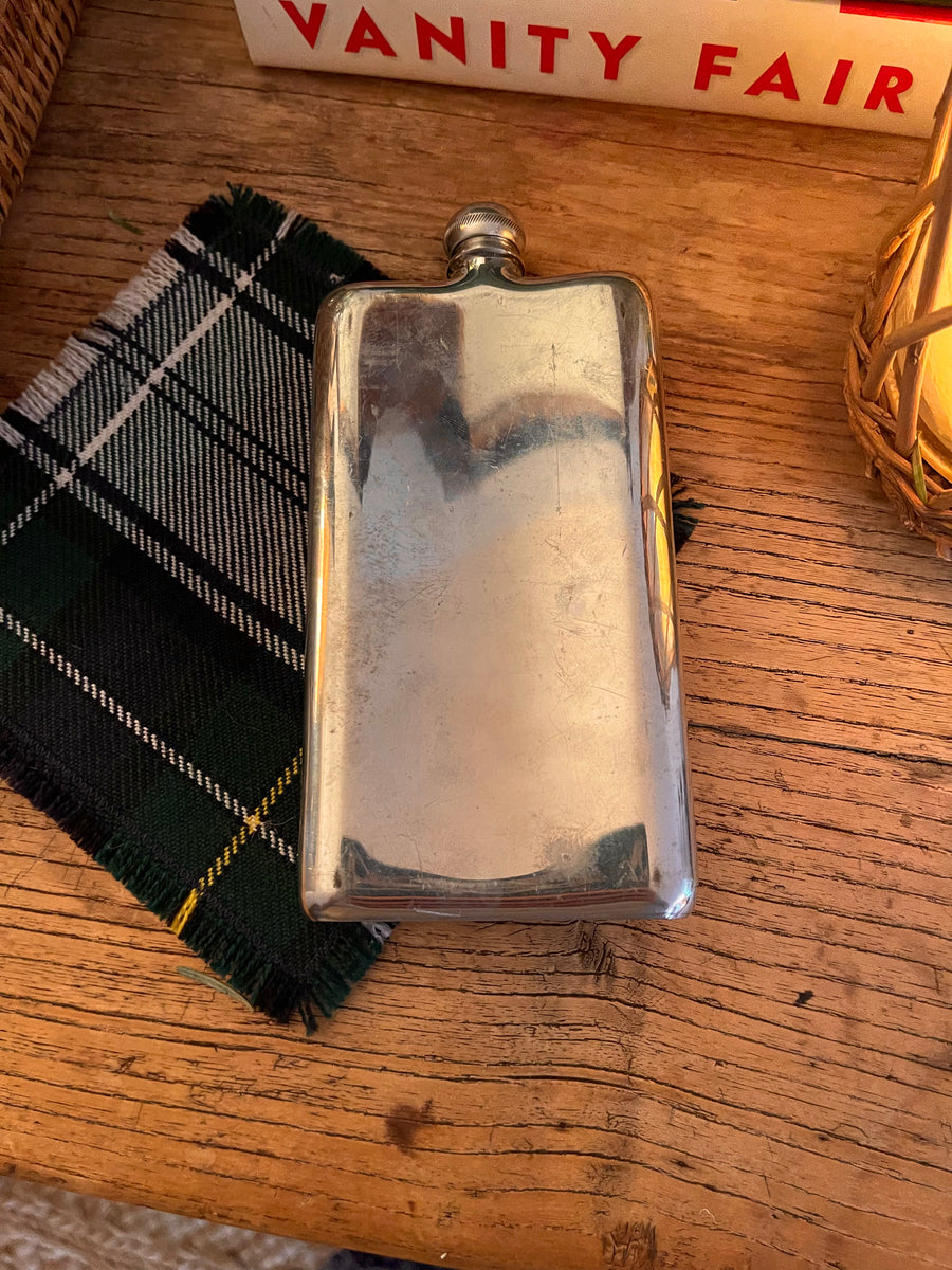 Vintage English Hand Etched Pewter Flask – J. Earl & Sons