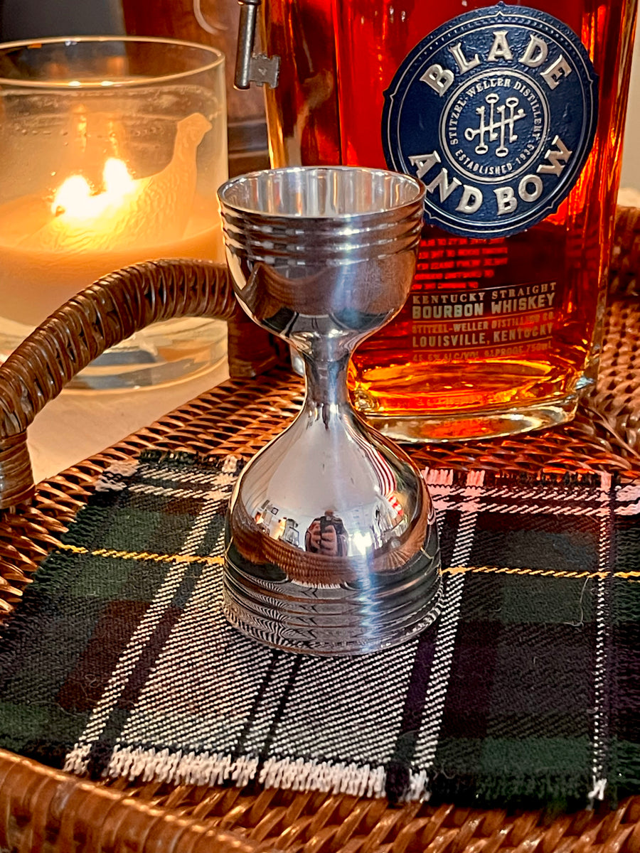 Ribbed Dumbell Silver Double Jigger – J. Earl & Sons